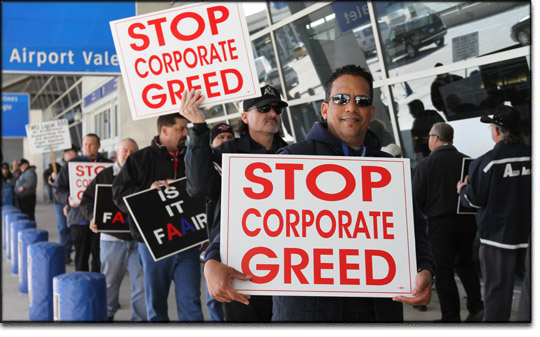 Protest Against American Airlines Corporate Greed – Transport Workers ...