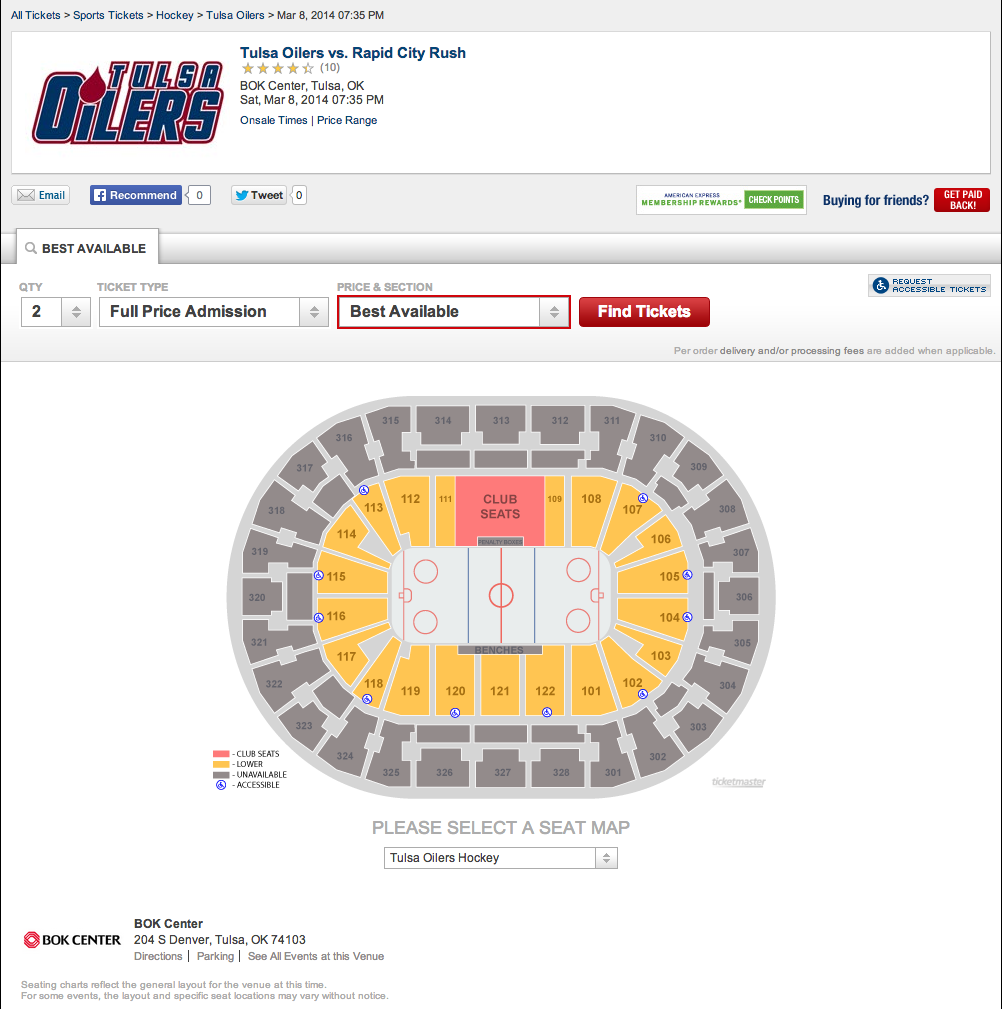 Oiler Tickets FREE for TWU Members @ BOK Center for March 8th 7:35pm ...