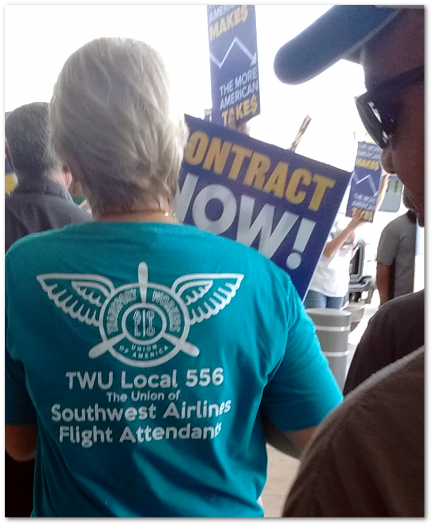 The TWU-DFW Protest was a site to see, Local 514 VP Ray Wilson ...